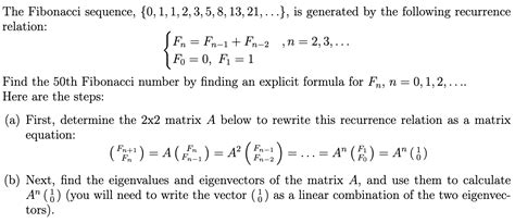 Solved The Fibonacci Sequence {0 1 1 2 3 5 8 13 21 …} Is