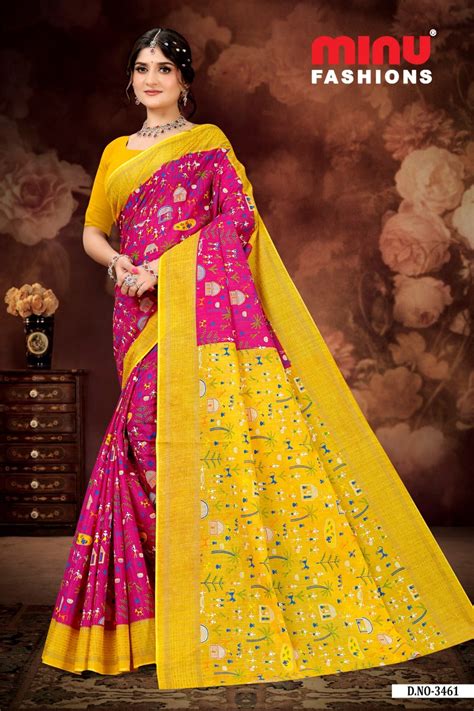 Buy Malai Cotton Saree Online Minu Fashions Malai Cotton Saree