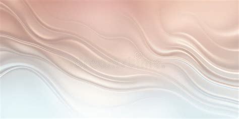Abstract Background With Soft Flowing Waves In Shades Of Pink And White Stock Illustration