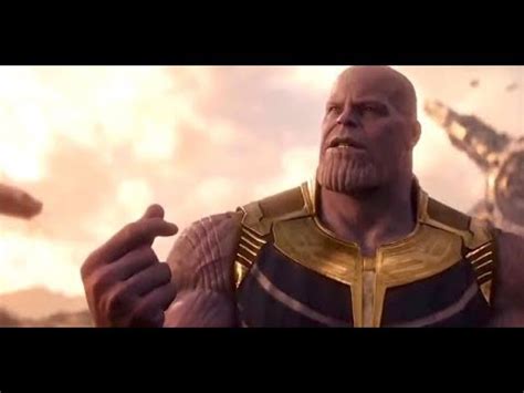Avengers Infinity War Thanos Snap Finger Scene Destruction Of All