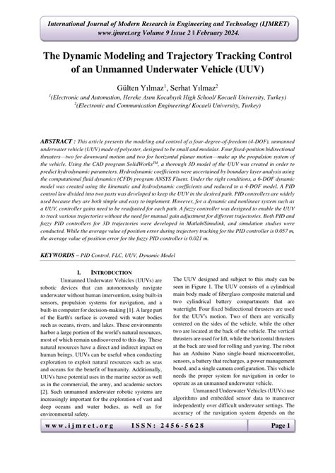 Pdf The Dynamic Modeling And Trajectory Tracking Control Of An