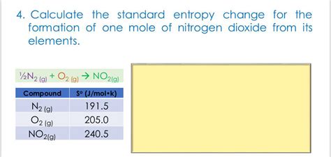 Solved Calculate The Standard Entropy Change For The Chegg