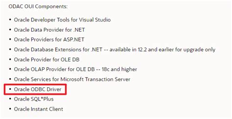 How To Just Download Oracle Odbc Driver In 2020 Stack Overflow