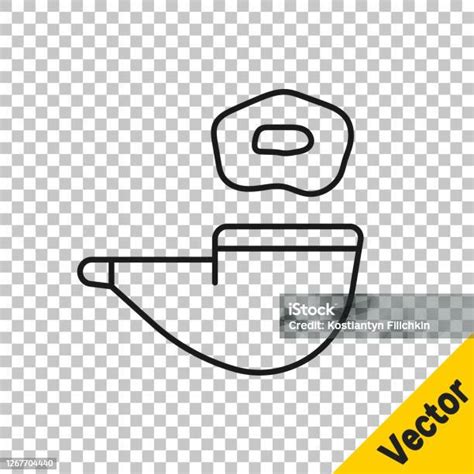 투명 한 배경에 격리 된 연기 아이콘검은 라인 흡연 파이프 담배 파이프 벡터 개념에 대한 스톡 벡터 아트 및 기타 이미지 개념 개인 장식품 건강에 좋지 않은 음식