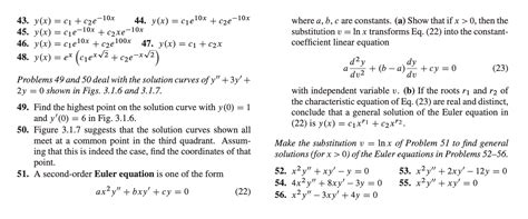 Answered A Second Order Euler Equation Is One Of… Bartleby