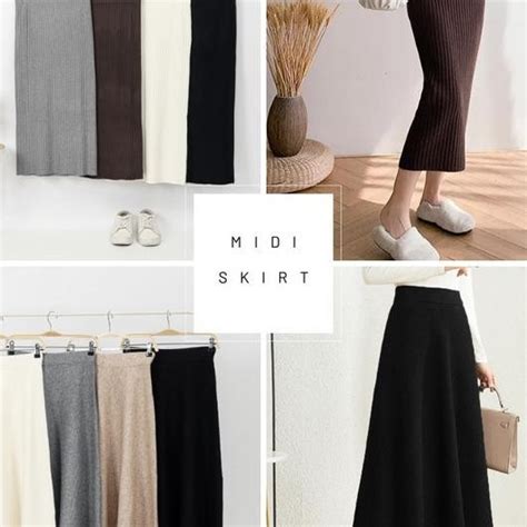 Jual Rok Wanita Di Korea Tebal Halus Melas Polos Sk 01 Shopee Indonesia