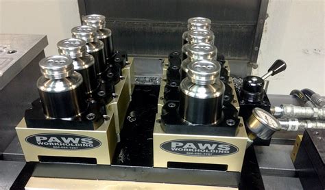 Workholding 5c Collet Fixture Paws Workholding Hydraulic Clamping
