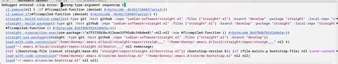 emacs 启动报错 debug之后wrong type argument sequecep t emacs general