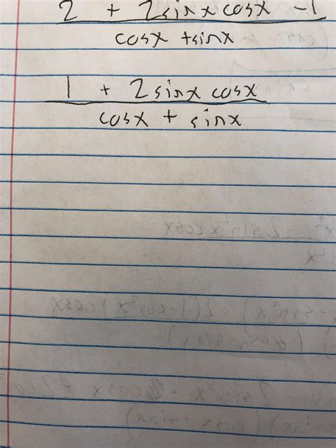 Simplifying To Cosx Sinx R Trigonometry