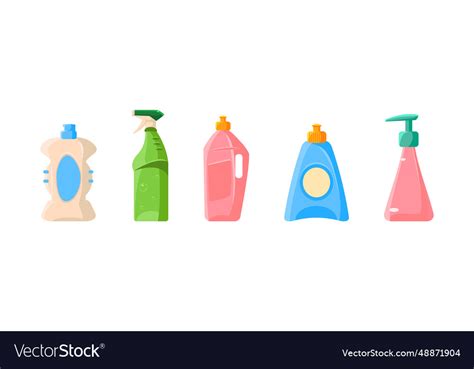 Home Cleaning Tools And Household Cleanup Object Vector Image