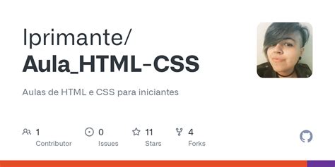 Github Lprimanteaulahtml Css Aulas De Html E Css Para Iniciantes