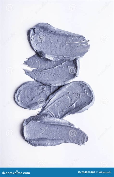 Charcoal Clay Texture Swatch In Heart Shape On White Background Royalty