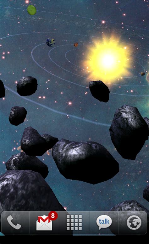 Asteroid Belt Live Wallpaper App On Amazon Appstore
