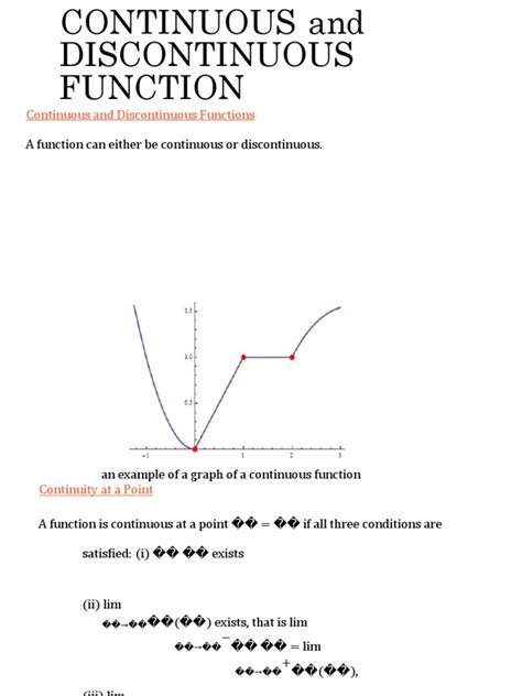 Lesson 4 Continuity And Derivative Pdf Derivative Continuous Function