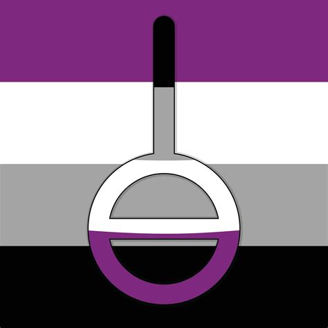 Asexual Or Asexuality Sex Orientation Gender Symbol In Asexual Flag