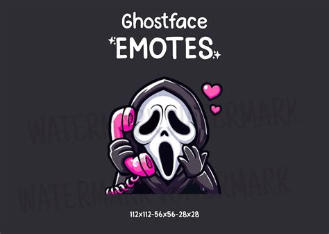 Ghostface Cute Emote For Twitch And Discord Ghostface Emotes