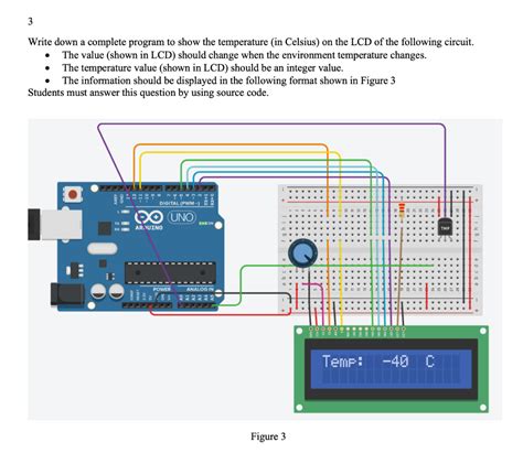 Solved Write Down A Complete Program To Show The Temperature Chegg