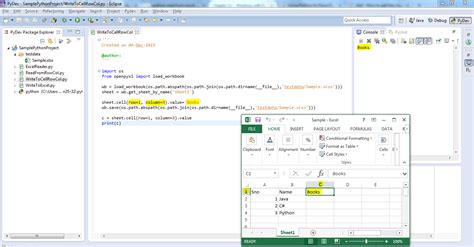 Python Write Value To Excel Sheet Using Openpyxl Library