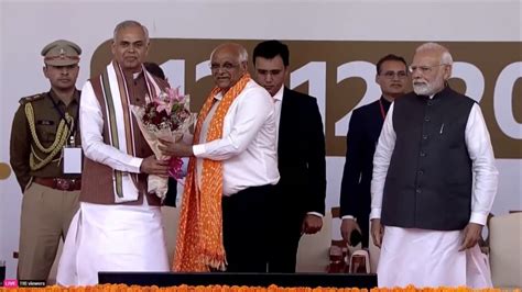 Bhupendra Patel Takes Oath As 18th Gujarat Chief Minister Along With 16