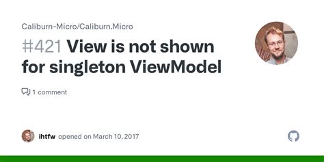 view is not shown for singleton viewmodel · issue 421 · caliburn micro