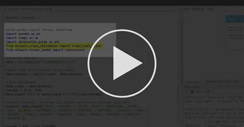 Data Management For Lasso Regression In Python Lasso Regression Coursera