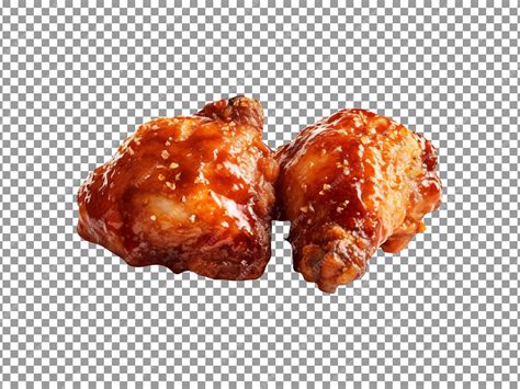 투명한 배경에 격리된 바삭한 프라이드 치킨 프리미엄 Ai 생성 Psd