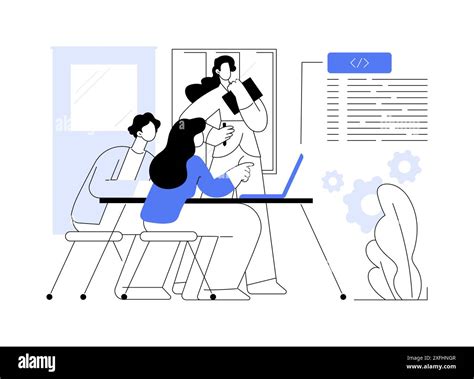 Software Development Abstract Concept Vector Illustration Stock Vector