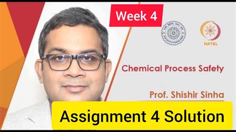 💥chemical Process Safety Week 4 Quiz Assignment Solution Nptel 2022 Swayam💥💥 Youtube