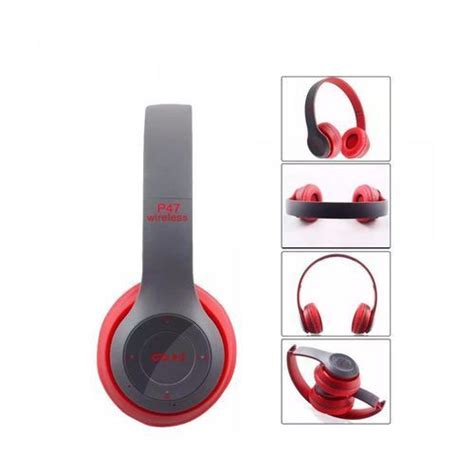 Casque Sans Fil Bandeau P47 Bluetooth 50edr Noirrouge Prix En