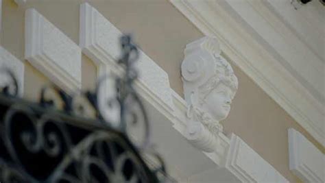 ფასადის ელემენტი სახლი გუდიაშვილის მოედანზე Stockfootage