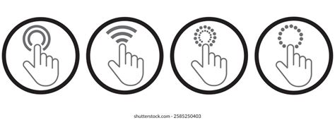 Computer Mouse Click Cursor Load Symbol Stock Vector Royalty Free 2585250619 Shutterstock