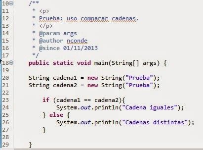 El Lado Oscuro De Java Java Player Como Comparar Cadenas Como
