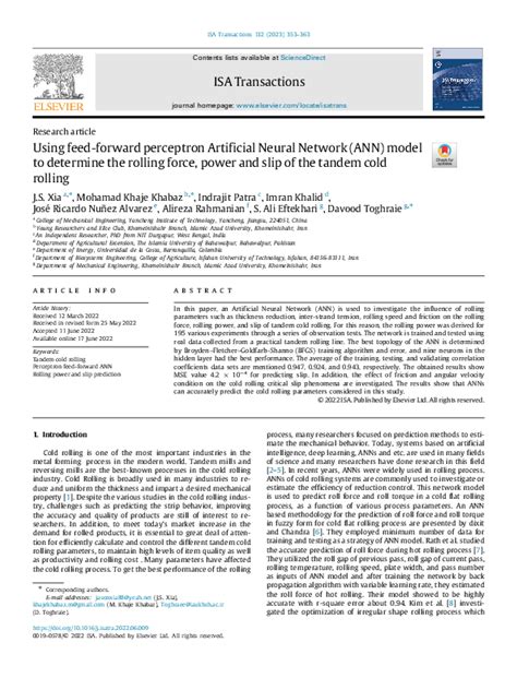 Pdf Using Feed Forward Perceptron Artificial Neural Network Ann