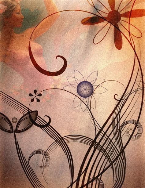Floral Scroll Photoshop Brushes Daz 3d