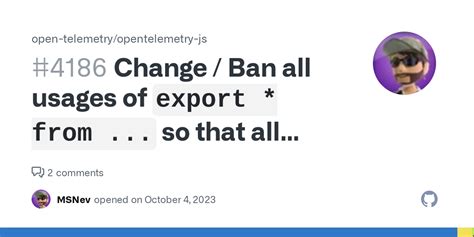 Change Ban All Usages Of Export From So That All Exports And