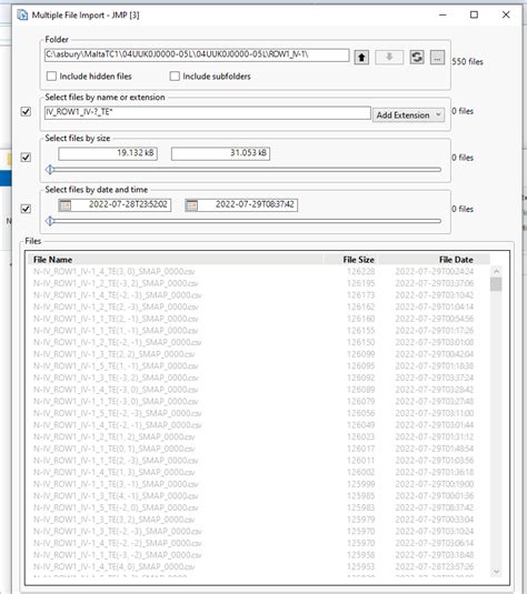 Multiple File Import Jmp User Community