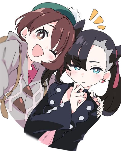 Marnie And Gloria Pokemon And More Drawn By Ixy Danbooru