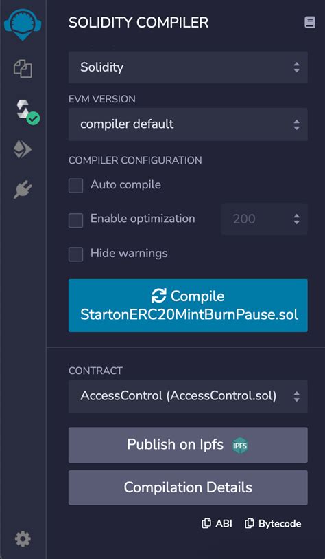 Deploying From Bytecode Starton Documentation