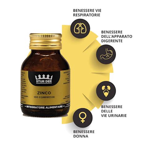 Stur Dee Zinco Integratore 100 Compresse Top Farmacia