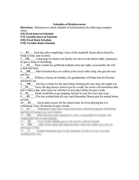 Solved 6 Handout Q Schedules Of Reinforcement Lb 5 6 Cue Worksheets Library