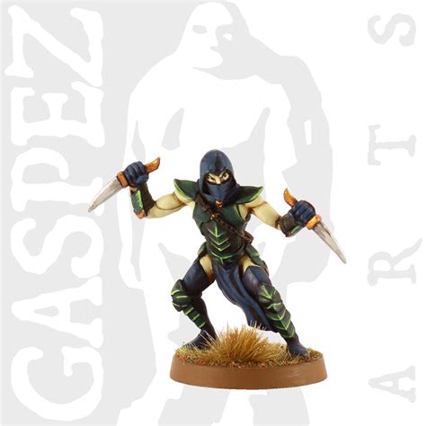 Dark Elf Assassin 2 Gaspez Arts Fantasy Football Miniatures