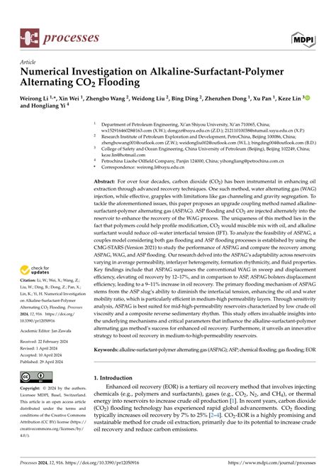 Pdf Numerical Investigation On Alkaline Surfactant Polymer