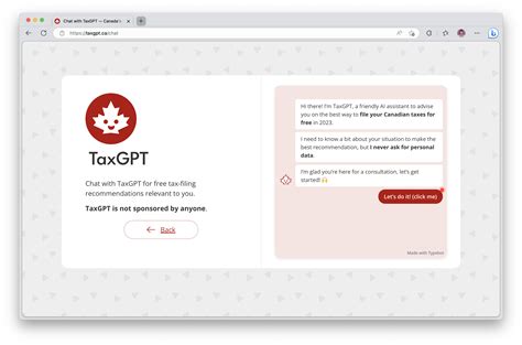 I Used The Chatgpt Api In My Canadian Tax Filing Chatbot Advisor R Openai
