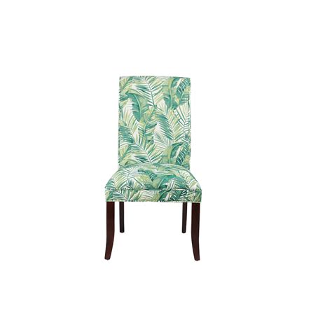 Orion Dining Chair With Pattern Fabric Covered Set Of 2 Homeflex
