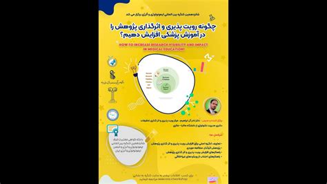 چگونه رویت پذیری و اثر گذاری پژوهش را در آموزش پزشکی افزایش دهیم Youtube