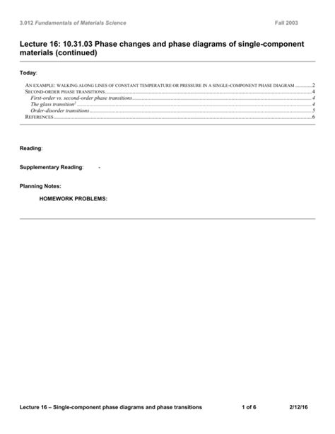 Second Order Phase Transitions