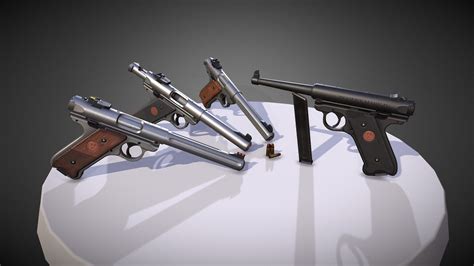 Ruger Mark Iv 3d Model By Soidev [03b9612] Sketchfab