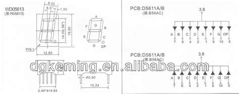 Low Current Kem 5611 Bb Blue 0 56 Seven 7 Segment Led Display One Digit From China Manufacturer