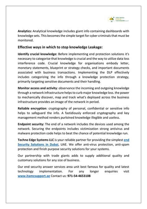 Is It Possible To Prevent Data Leaks In An Effective Manner Pdf