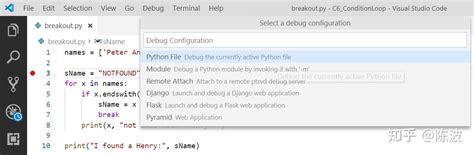 Visual Studio Code中的python程序断点调试 知乎